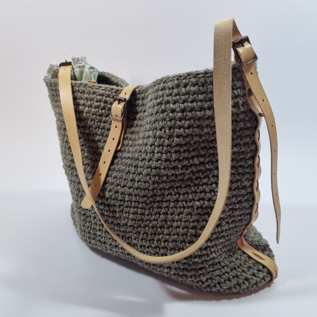 Merle skuldertaske - gråbrun - By Jette Friis